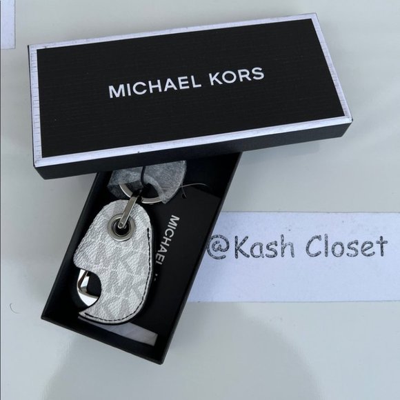 Michael Kors | Accessories | Michael Kors Mk Logo Bottle Opener Key Fob Bright White | Poshmark